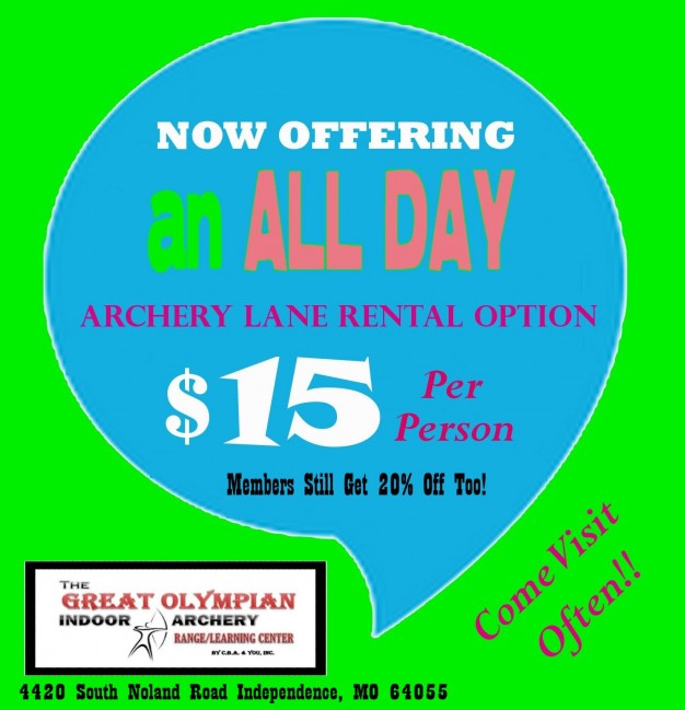 All Day Archery Lane - Christ Bows Arrows & Youth Inc.Christ Bows ...